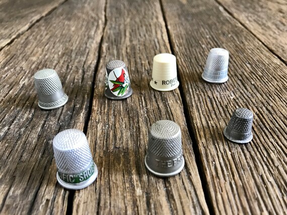 7 Vintage Thimbles Highly Collectible Vintage Thimbles | Etsy