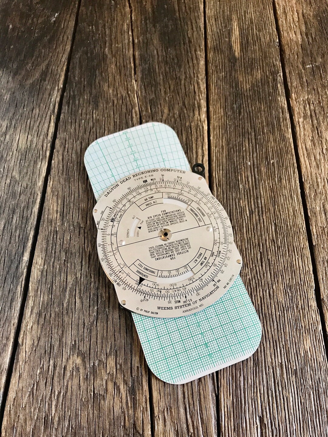 Vintage Dalton Dead Reckoning Computer Type E-6B - Pilot's Navigational ...