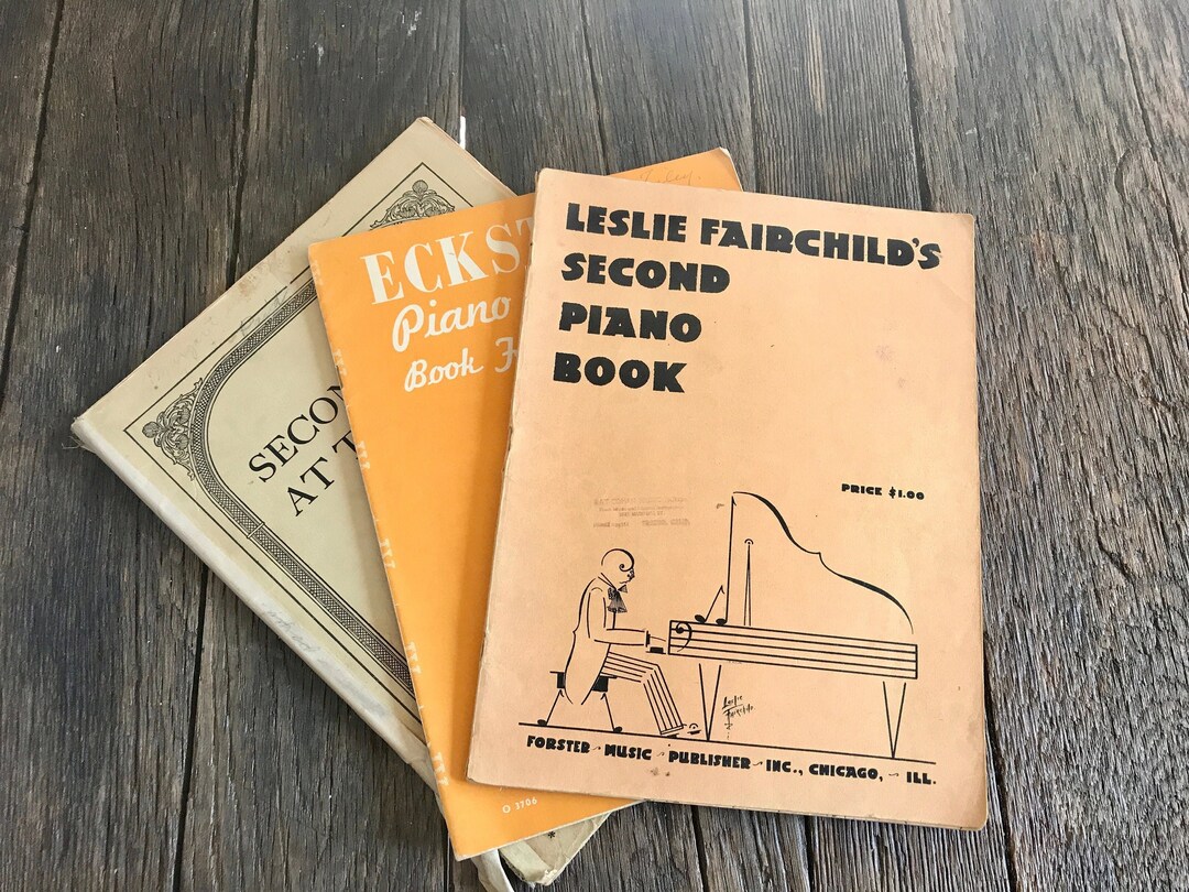 1920's Piano Songs and Music Books - Second Year at the Piano - Antique ...