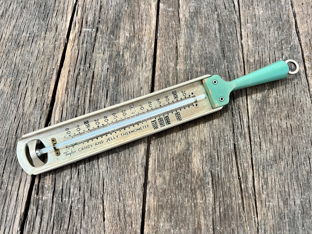 Vintage Taylor Candy and Jelly Thermometer - 12 1/2" L Farm House ...
