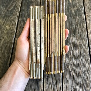 Vintage Folding Rulers - 2 Wood and Metal Folding Rulers - 72 ...