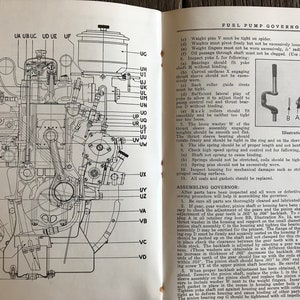 1947 Hercules Four Cylinder Diesel Engine Handbook Antique Diesel Motor ...