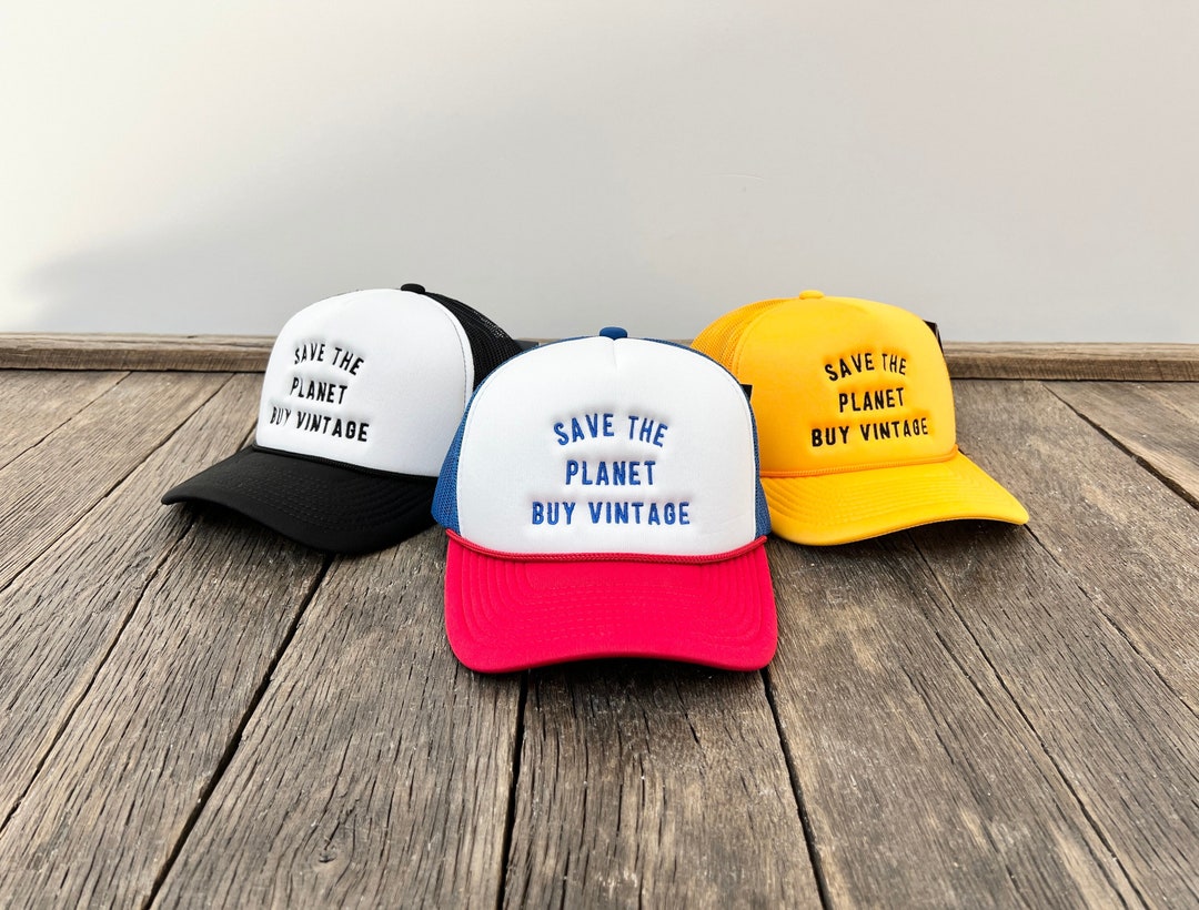 Save the Planet Buy Vintage Trucker Hats - Snapback Hat One Size Fits ...