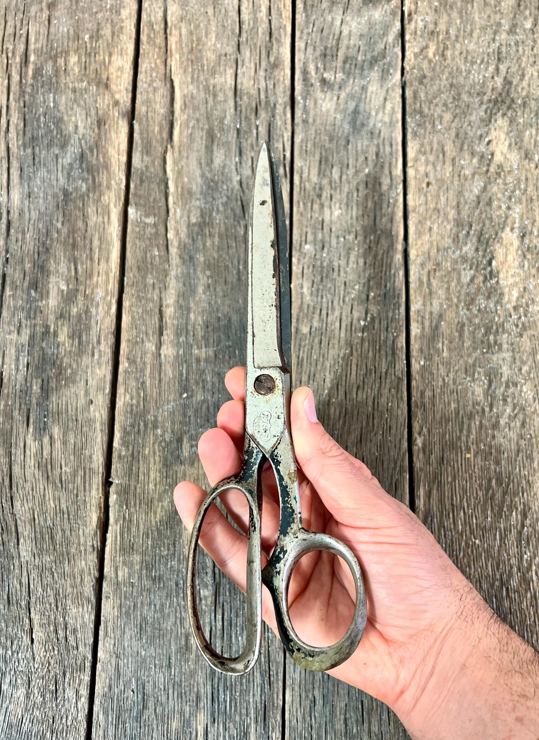 Large Vintage Wiss Scissors - 10" Wiss-inlaid Scissors - Etsy
