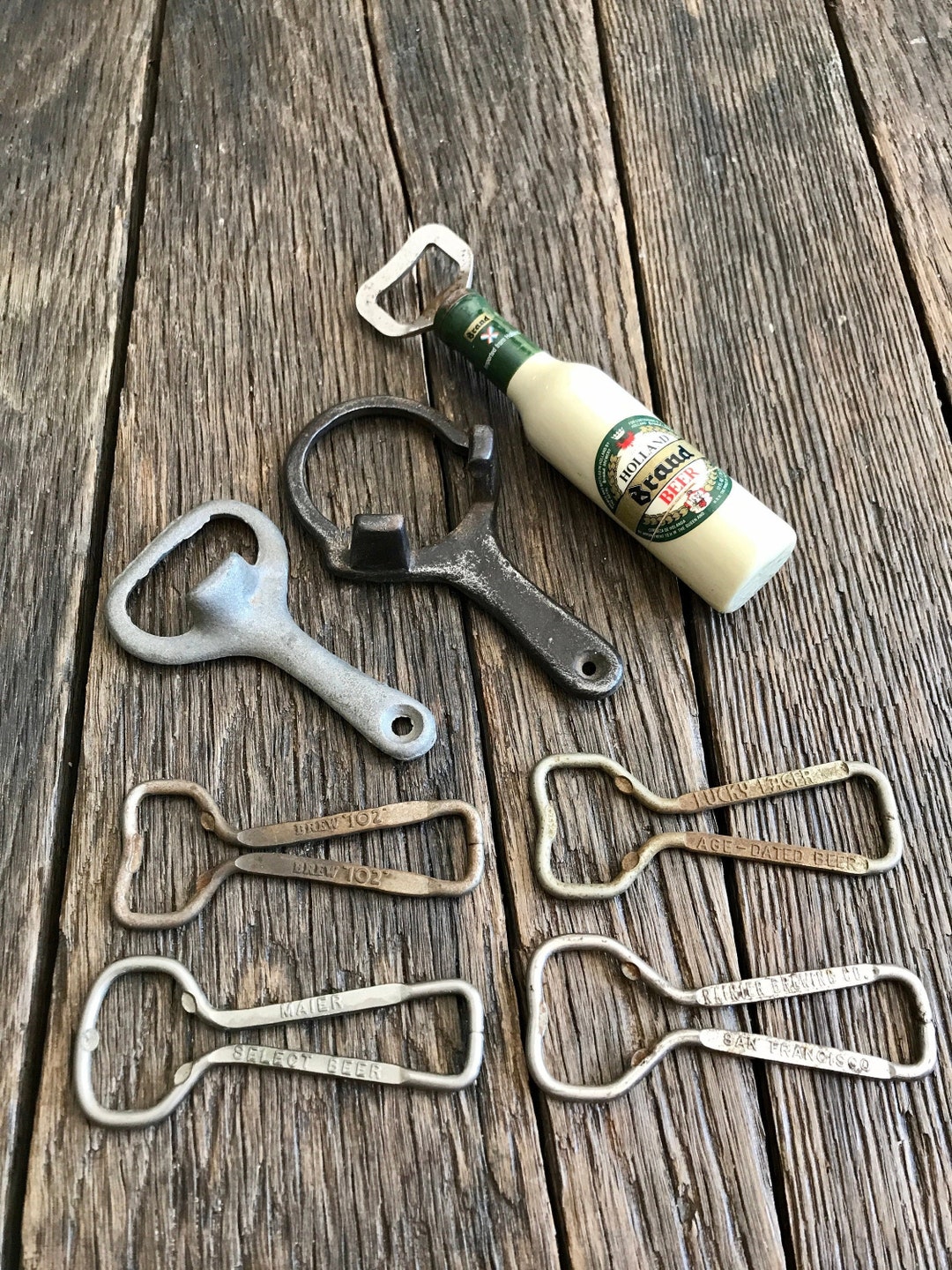 Vintage Beer Bottle Openers - 7 Vintage Beer Bottle Openers and Vintage ...