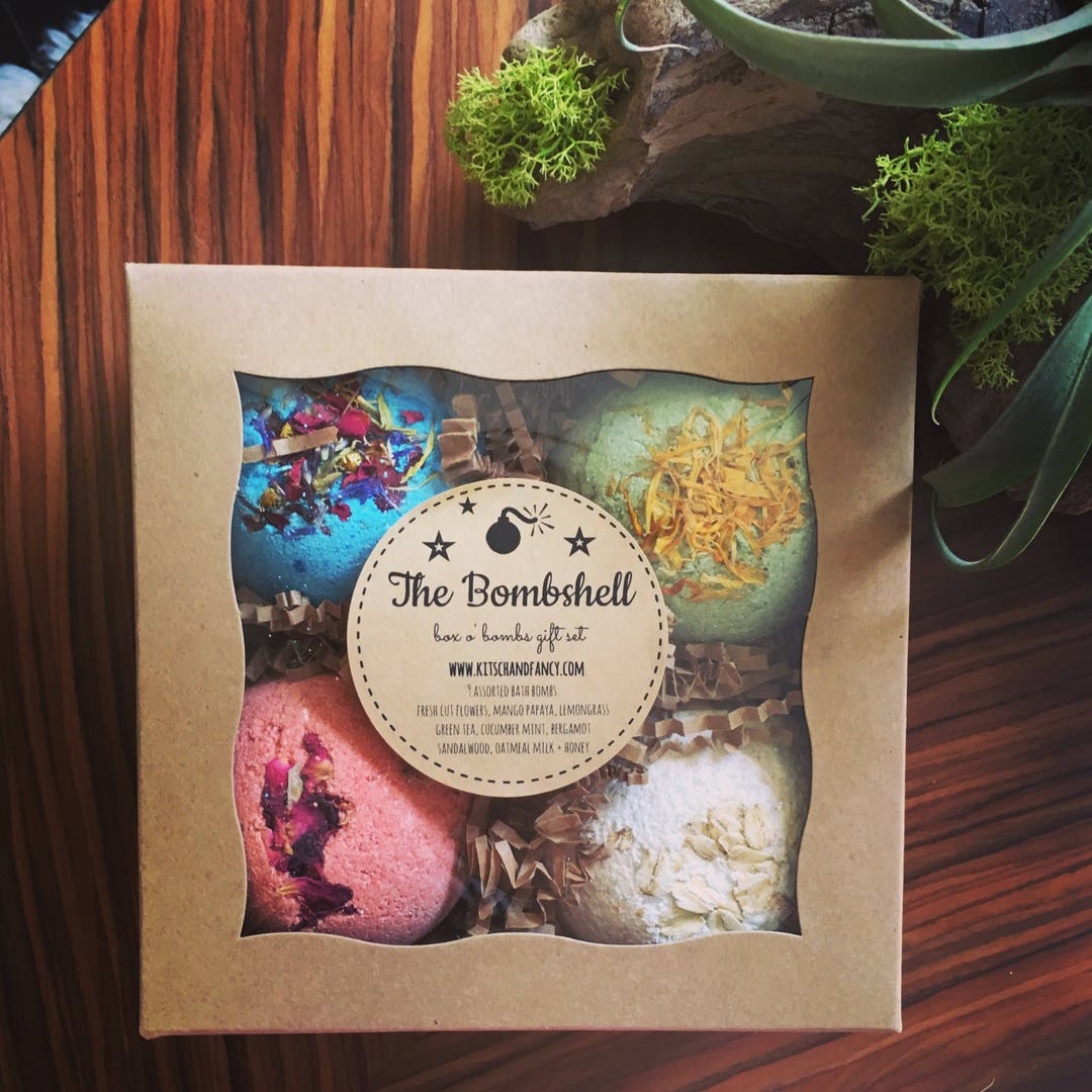 Bath Bomb Gift Set: the Bombshell Gift Box Extra Large Bath - Etsy