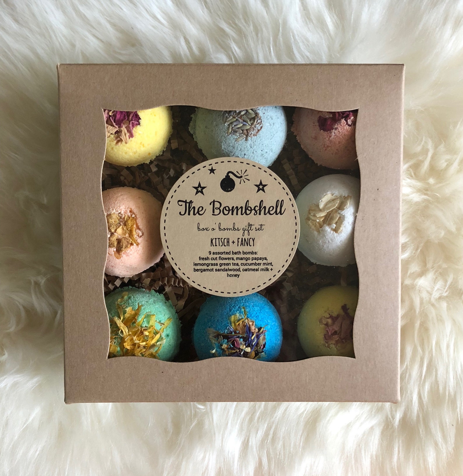 Bath Bomb Gift Set the Bombshell Box: Bath Bomb Gift Set 9 - Etsy