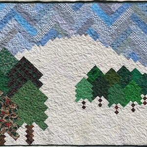 PDF Quilt Pattern -- Digital Pattern for Ski Run; Winter Scene; Holiday ...