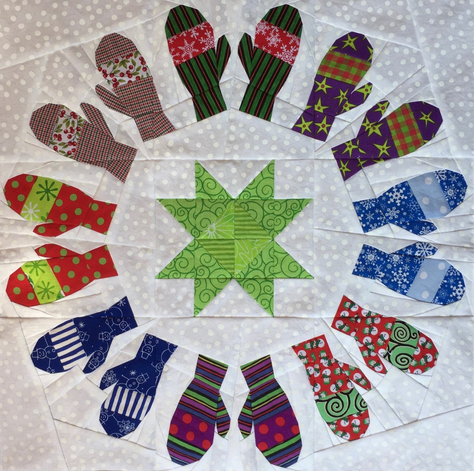 PDF Quilt Block Pattern Digital Pattern for Mittens Quilt - Etsy