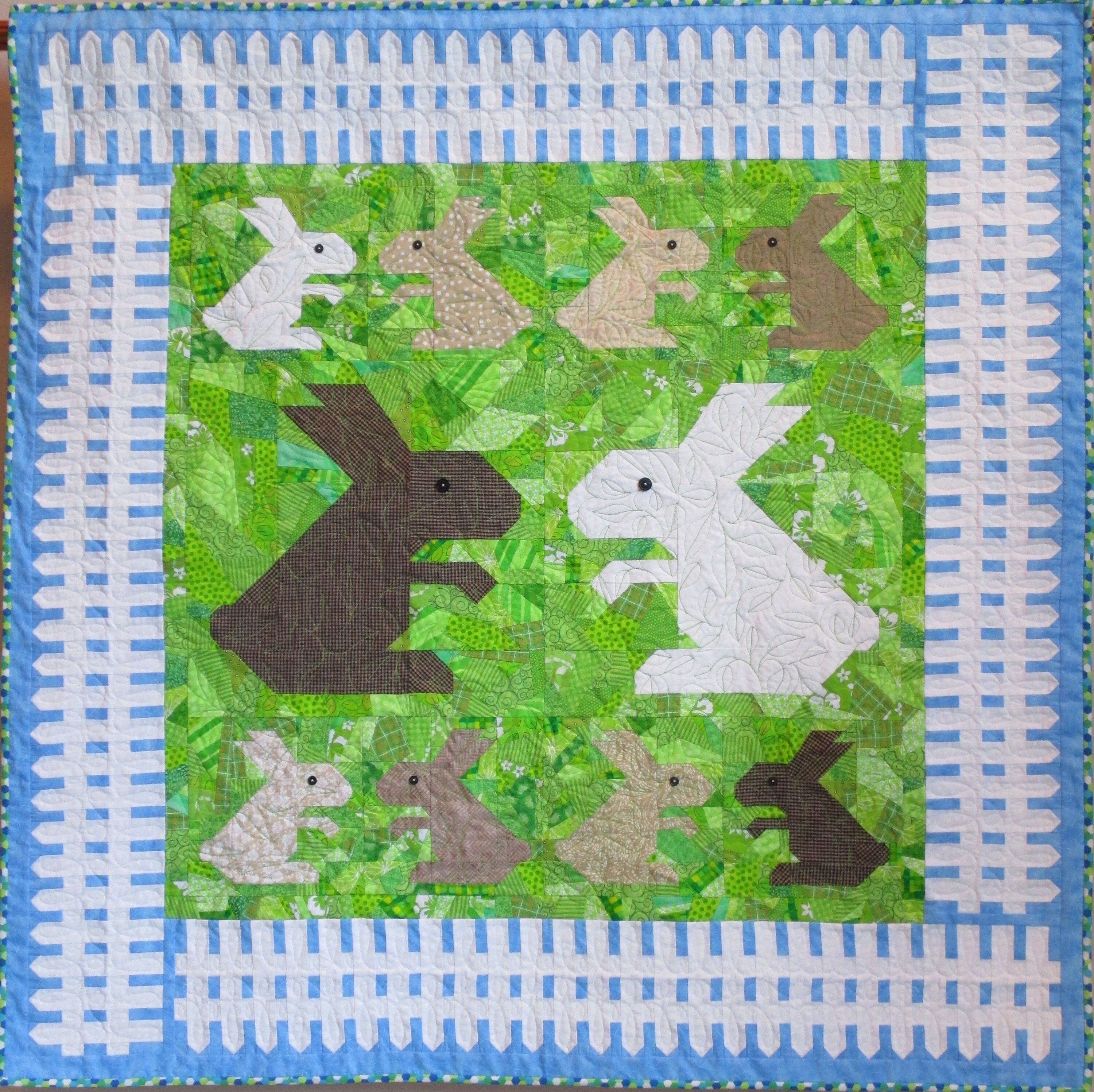 PDF Quilt Pattern Digital Pattern for the Bunny Family Wall Quilt - Etsy