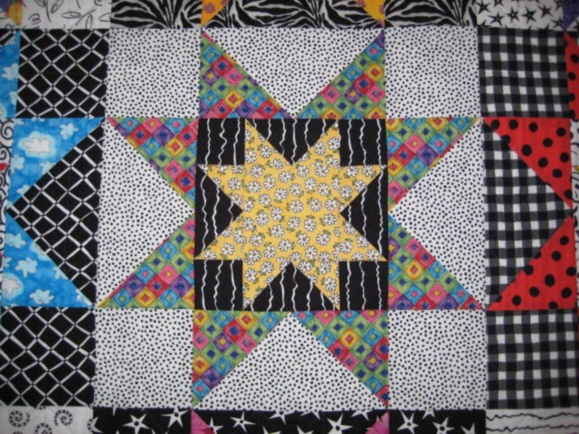 Quilt Pattern Paper Pattern for Seeing Stars Quilt - Etsy