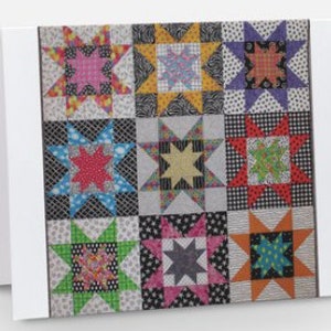 Set of 10 Seeing Stars Quilt Note Card (folded) - Etsy