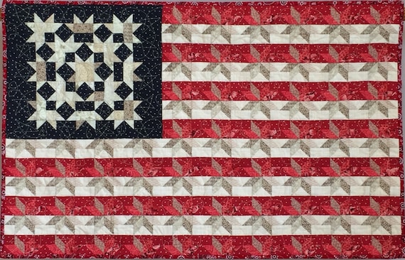 PDF Quilt Pattern Digital Pattern for Flag Wall Quilt pdf - Etsy