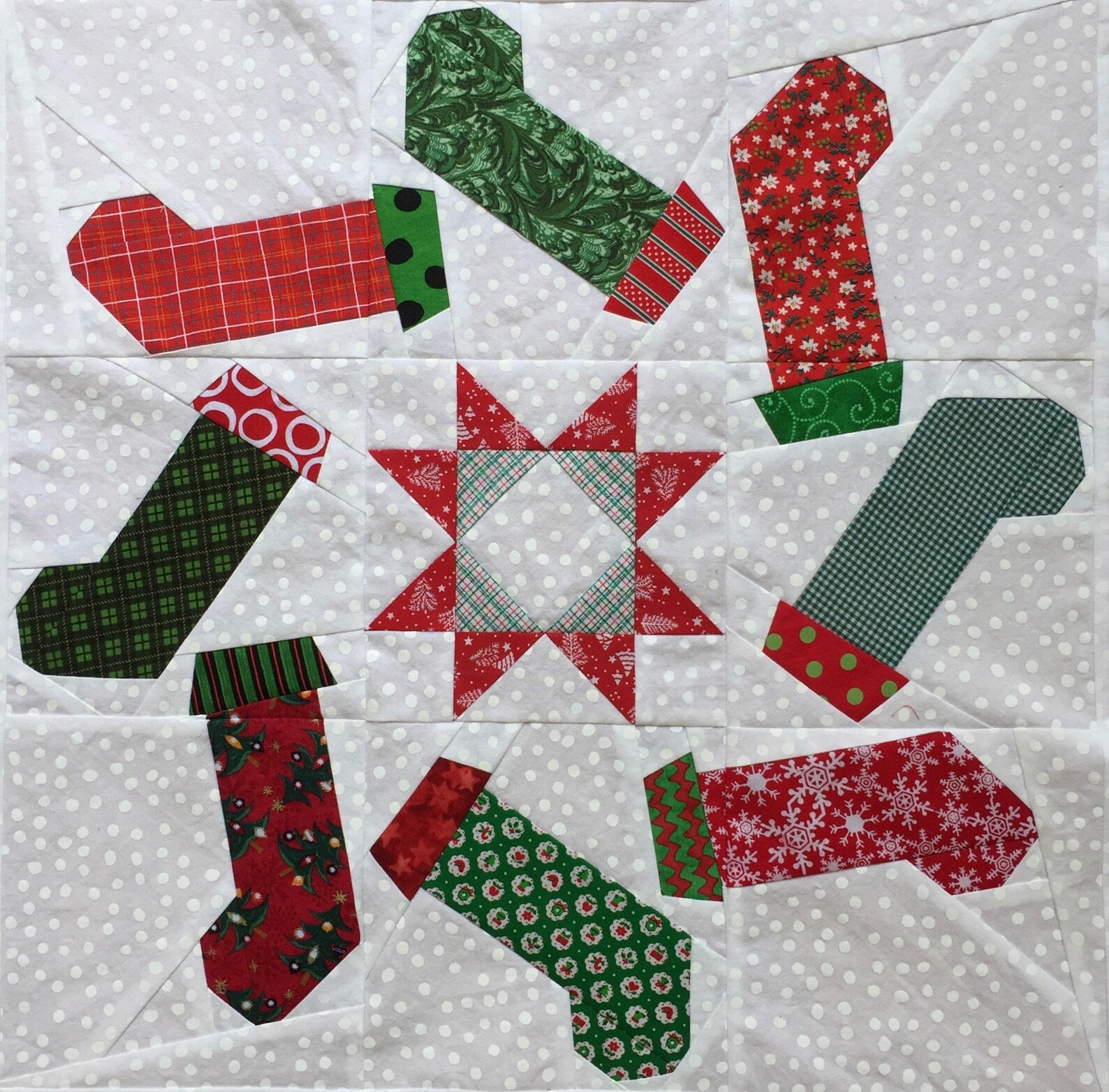 PDF Quilt Block Pattern Digital Pattern for Stockings Quilt - Etsy