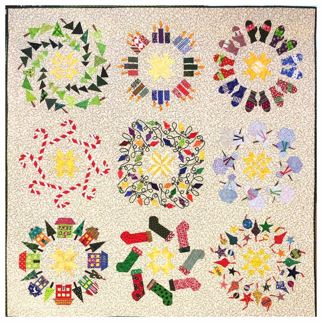 PDF Quilt Block Pattern Digital Pattern for Trees Quilt Block Part 4 of ...