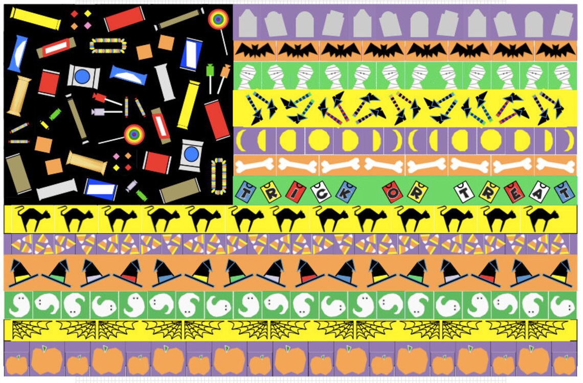 PDF Quilt Pattern Digital Pattern for Halloween Flag | Etsy