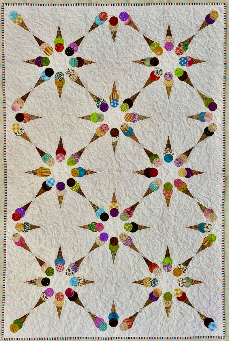 PDF Quilt Pattern Digital Pattern for Dancing Ice Cream - Etsy