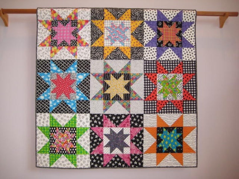 Quilt Pattern Paper Pattern for Seeing Stars Quilt - Etsy