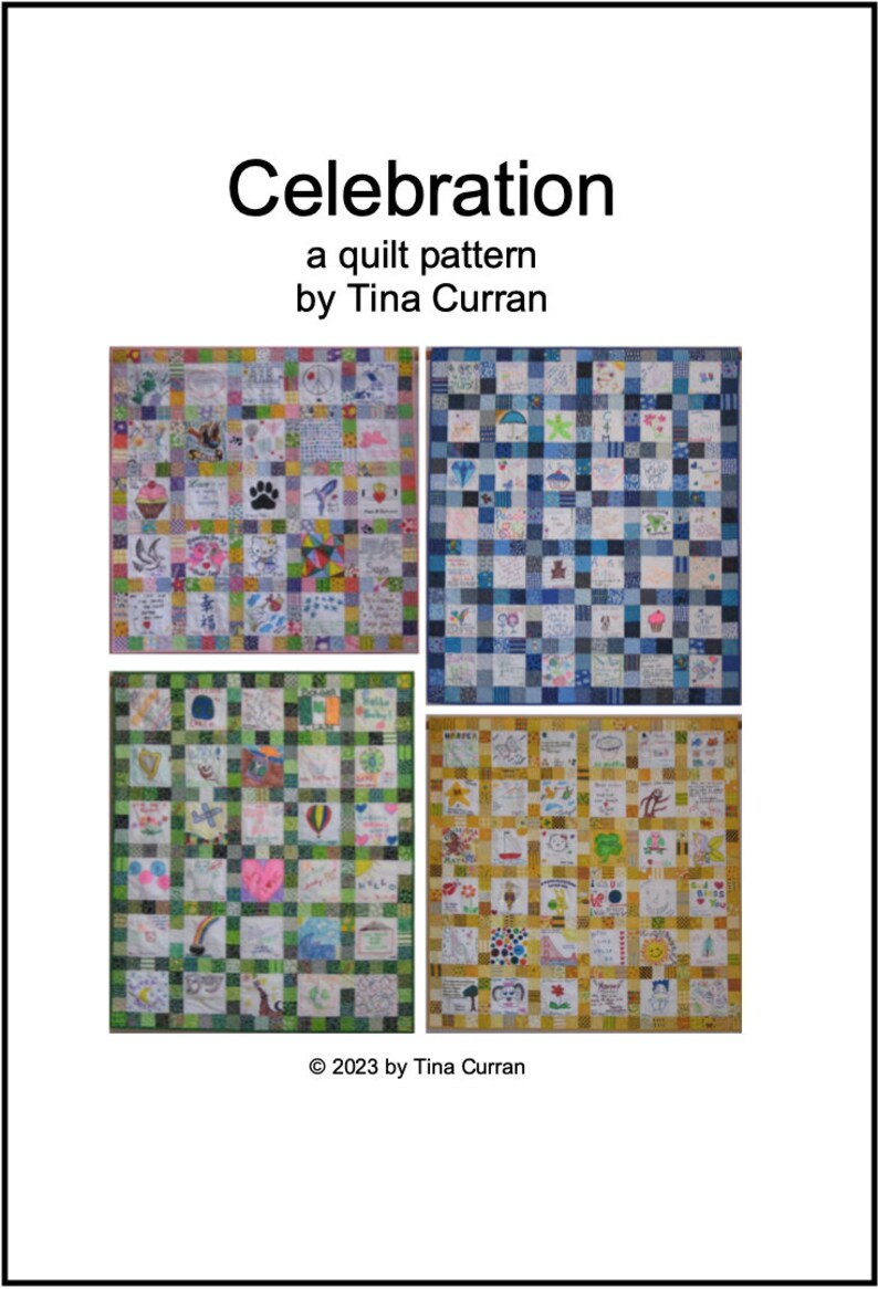 PDF Quilt Pattern Digital Pattern for Celebration Quilt - Etsy