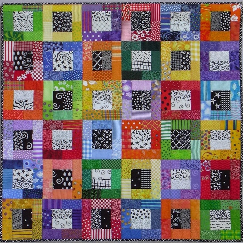Color Block Quilt - Etsy