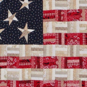 PDF Quilt Pattern Digital Pattern for Flag 4 Wall Quilt Featuring Jan ...