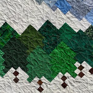 PDF Quilt Pattern -- Digital Pattern for Ski Run; Winter Scene; Holiday ...