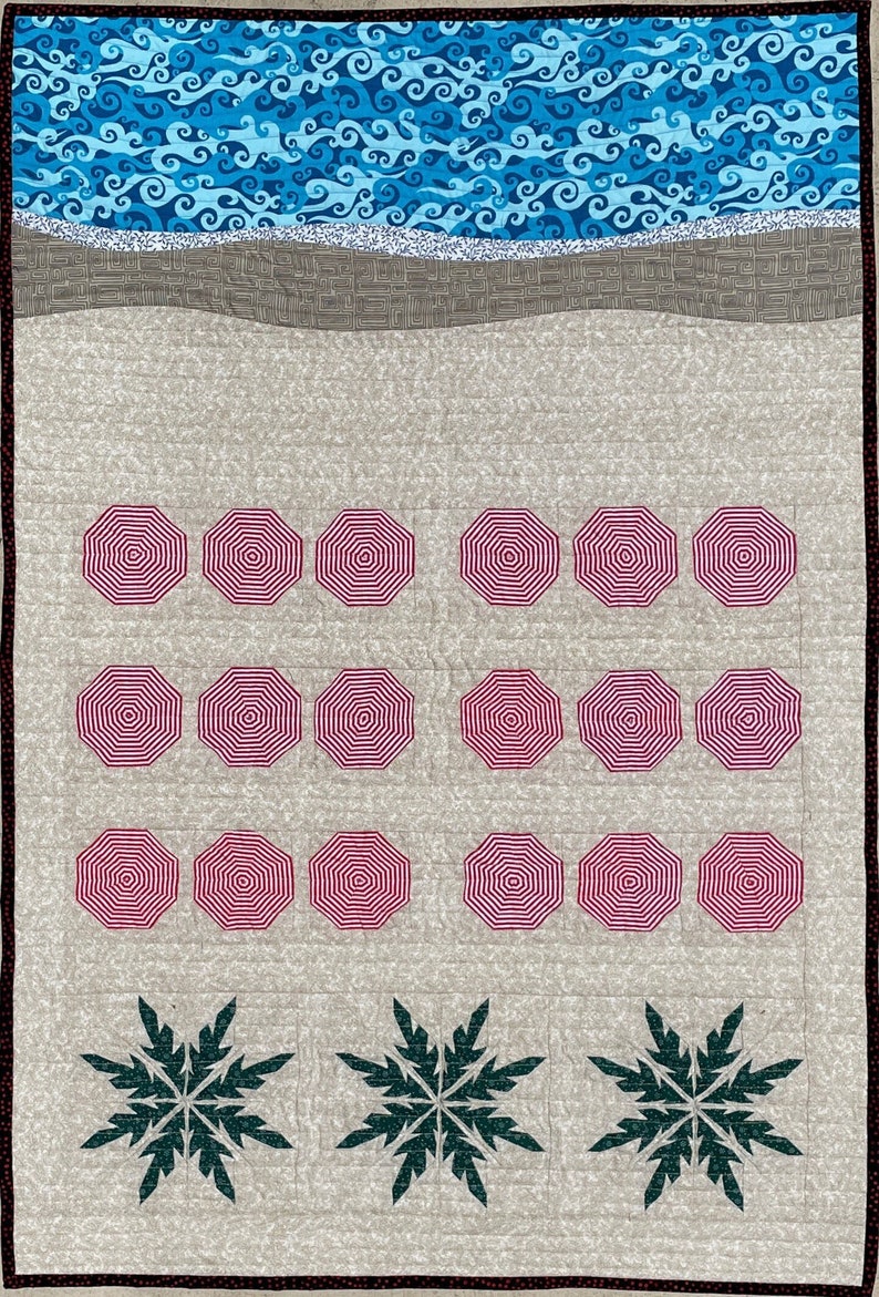 PDF Quilt Pattern -- Digital Pattern for Beach Club Wall Quilt - Etsy