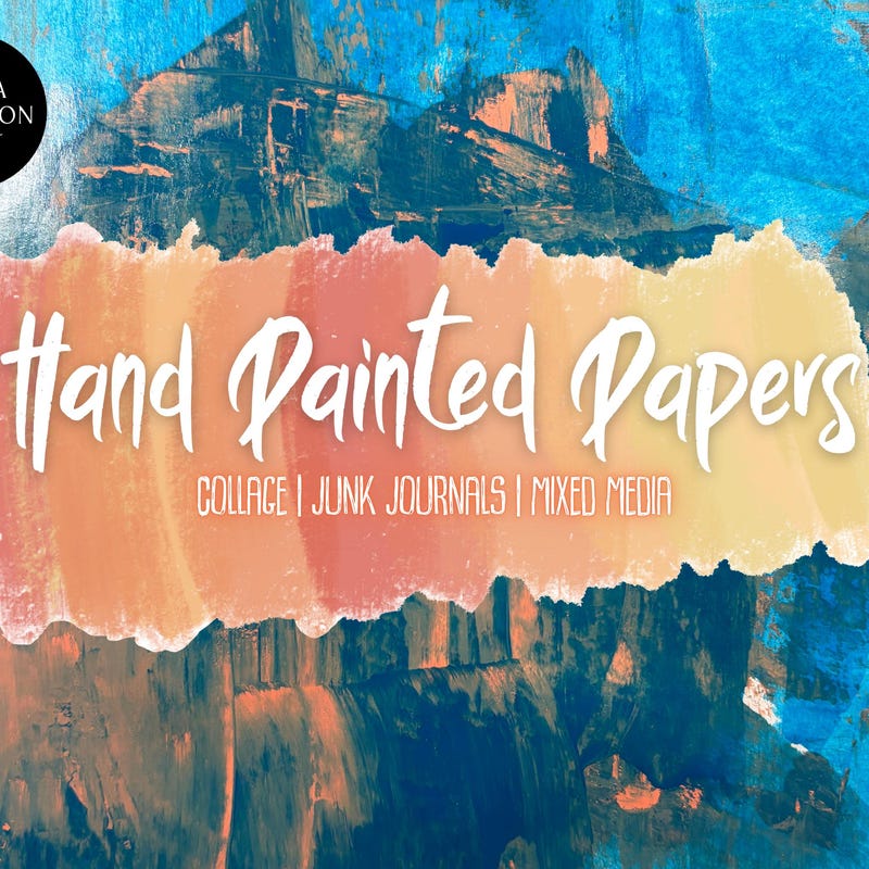 Hand Painted Papers - Etsy