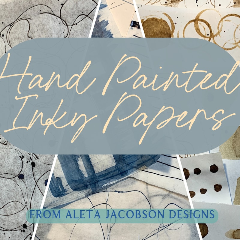 Hand Painted Papers - Etsy