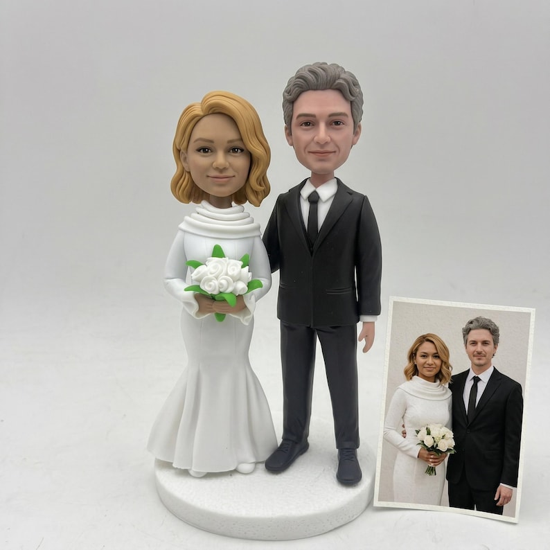 Custom Wedding Cake Topper Figurine Personalized Bride and Groom Cake ...