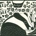 April Badger Original Hand Pulled Linocut Limited Edition - Etsy