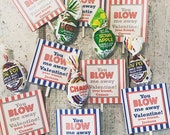 BLOW POP LOLLIPOP Valentine's Day Tags Set of 12 one - Etsy