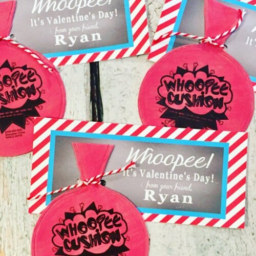 PRINT YOUR OWN Whoopee Cushion Valentine's Day Treat Tags - Etsy
