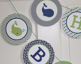 PREPPY WHALE Theme Birthday or Baby Shower Party Invitations | Etsy