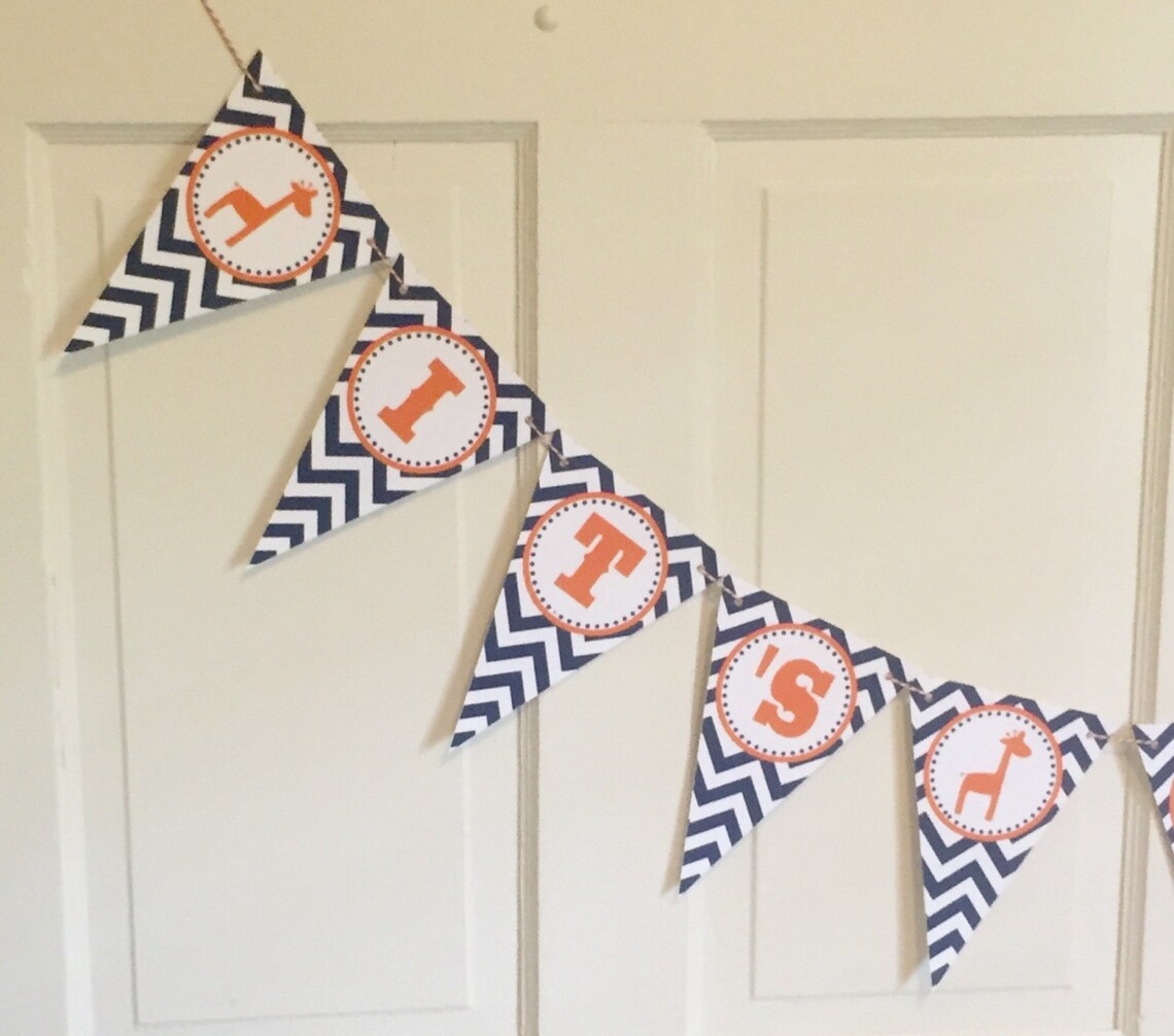 PREPPY GIRAFFE Birthday it's a Boy Baby Shower - Etsy