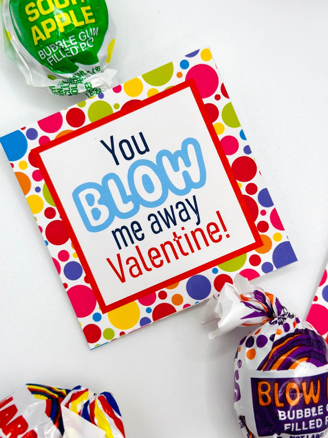 BLOW POP LOLLIPOP Valentine's Day Tags Set of 12 {one Dozen} - Etsy