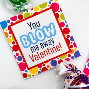 BLOW POP LOLLIPOP Valentine's Day Tags Set of 12 {one Dozen} - Etsy