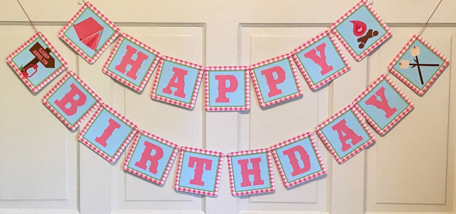 GLAMPING GLAM CAMPING Happy Birthday or Baby Shower Party | Etsy