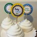 PREPPY JUNGLE SAFARI Baby Shower or Happy Birthday or Cupcake Toppers ...