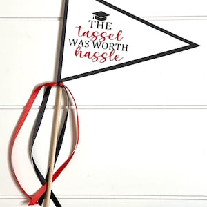 GRADUATION Centerpiece Pennant Flag Choose Your School Colors - Etsy