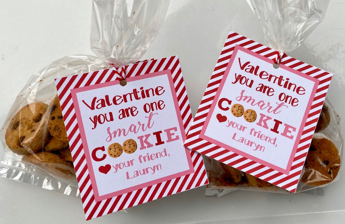 PRINT YOUR OWN Smart Cookie Valentine's Day Treat Tags - Etsy