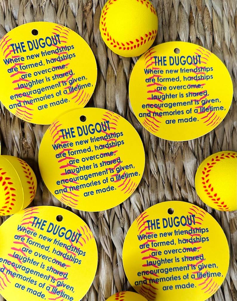 PRINT YOUR OWN Instant Download Softball Treat Bag Favor Tags - Etsy