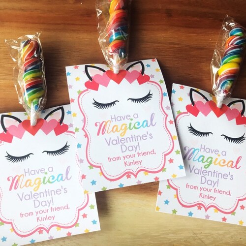 Printable Unicorn Valentine's Day Cards Unicorn Classroom - Etsy