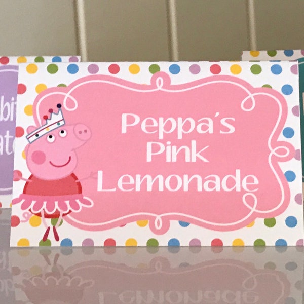 Peppa Pig Party Food - Etsy