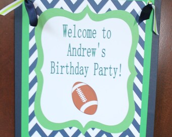 TOUCHDOWN Football Themed Happy Birthday or Baby Shower Party | Etsy