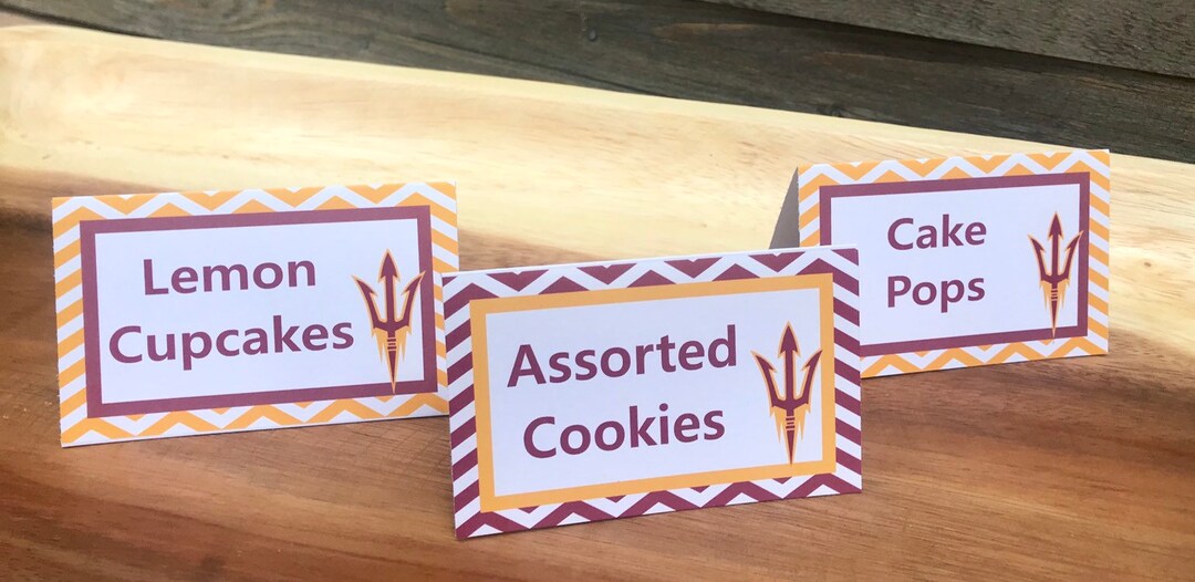 GRADUATION Themed Food Labels Table Tents Buffet Cards Signs set of 8 ...