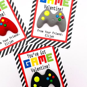 VIDEO GAME Valentine's Day Treat Tags Cards Set of 12 {one Dozen ...
