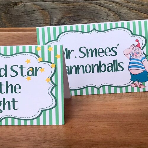 Peter Pan Food Labels Printable INSTANT DOWNLOAD Peter Pan | Etsy