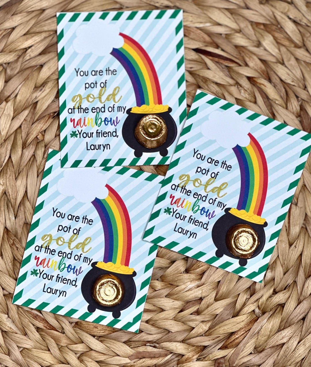 ST. PATRICKS DAY Treat Tags Party Favors Pot of Gold - Etsy