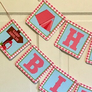 GLAMPING GLAM CAMPING Happy Birthday or Baby Shower Party Banner - Etsy
